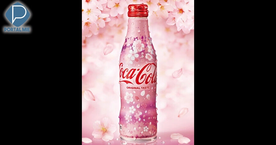 Novo design de sakura das garrafas da Coca-Cola de edição limitada ...
