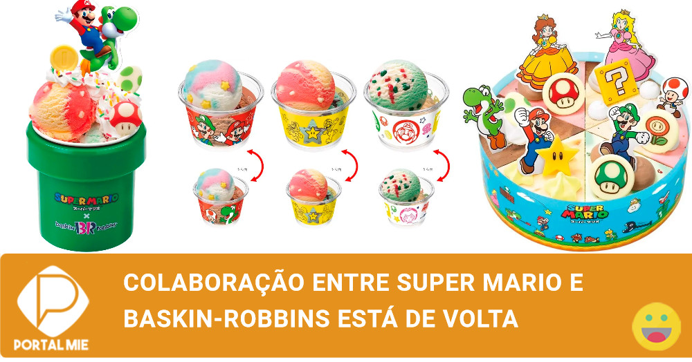 Menu especial do Super Mario e Baskin-Robbins retorna em 2024 - Portal Mie