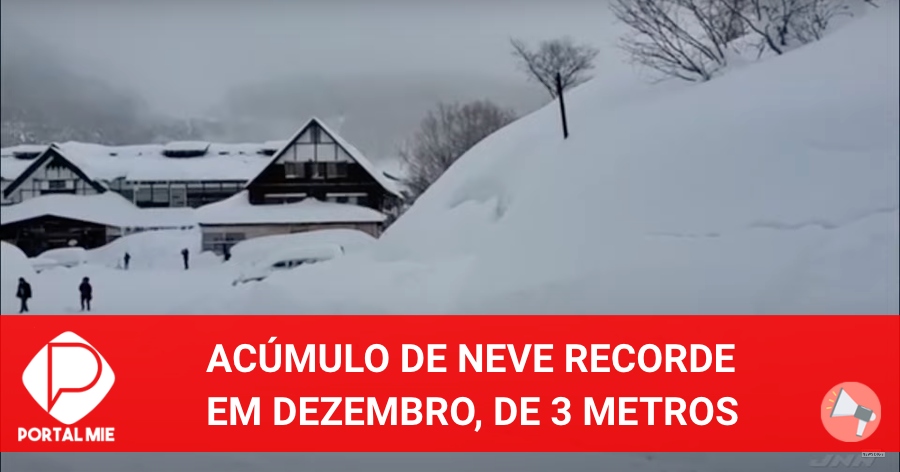 Pela primeira vez acúmulo de neve passa de 3 metros de altura - Portal Mie