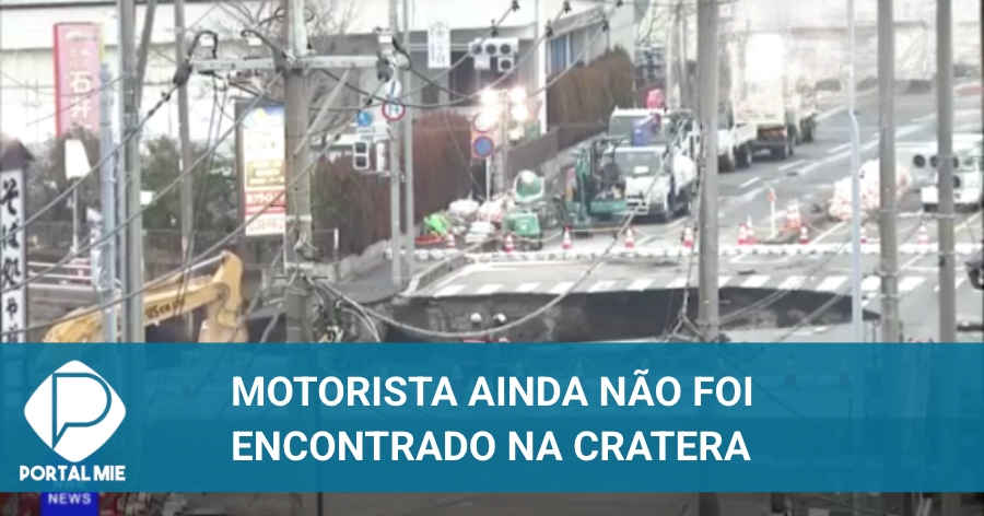 Motorista do caminhão engolido pela cratera em Saitama ainda não foi ...