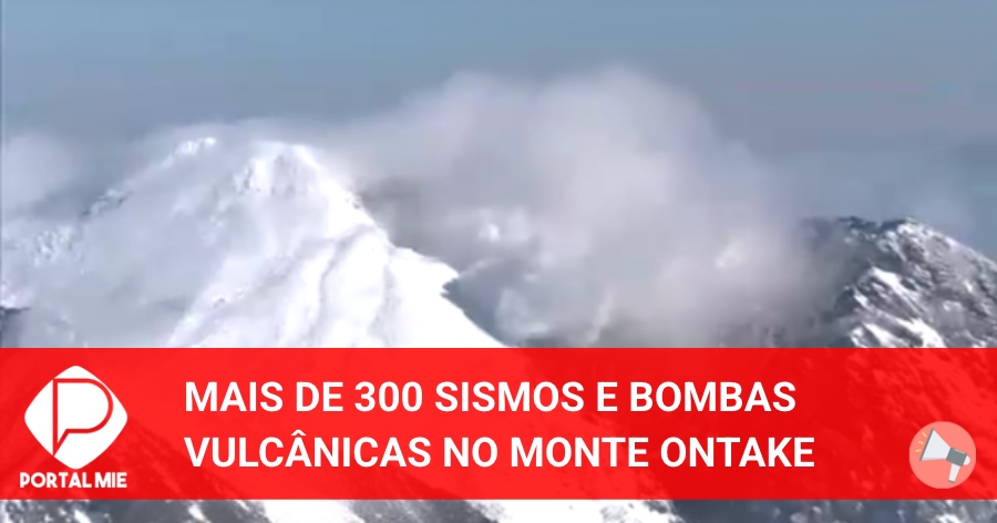 Monte Ontake entre Gifu e Nagano teve 309 sismos e expele bombas ...