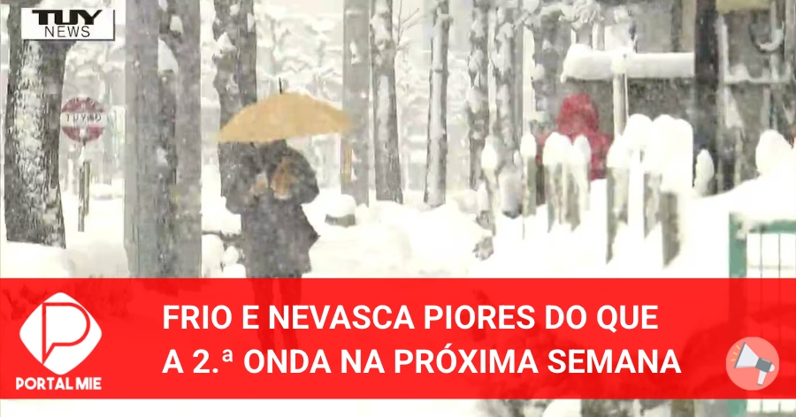 Nevasca pesada e frio congelante à vista, do tipo que só acontece uma ...