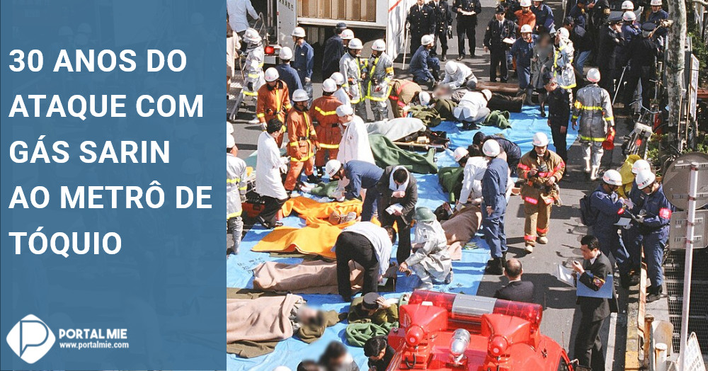 Japão marca 30 anos do ataque com gás sarin ao metrô de Tóquio - Portal Mie