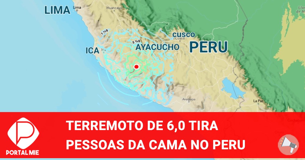 Forte terremoto no Peru abala várias cidades, incluindo Lima - Portal Mie