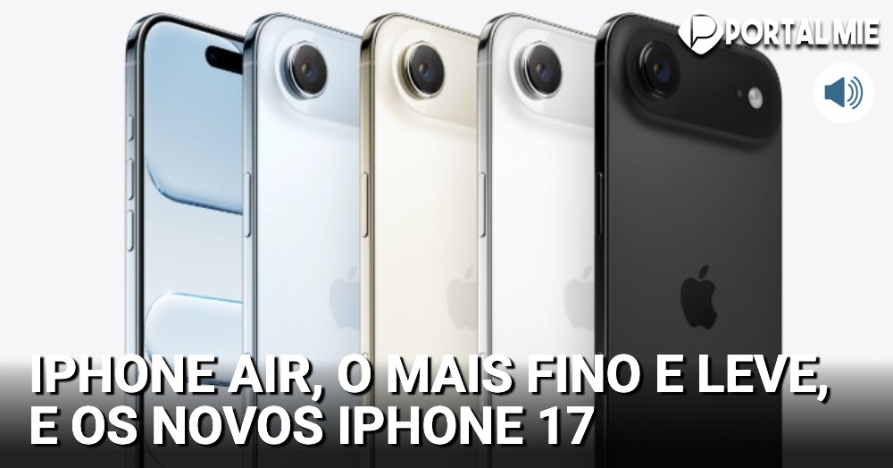 iPhone Air da Apple: novo e poderoso, ultrafino, leve com um design ...